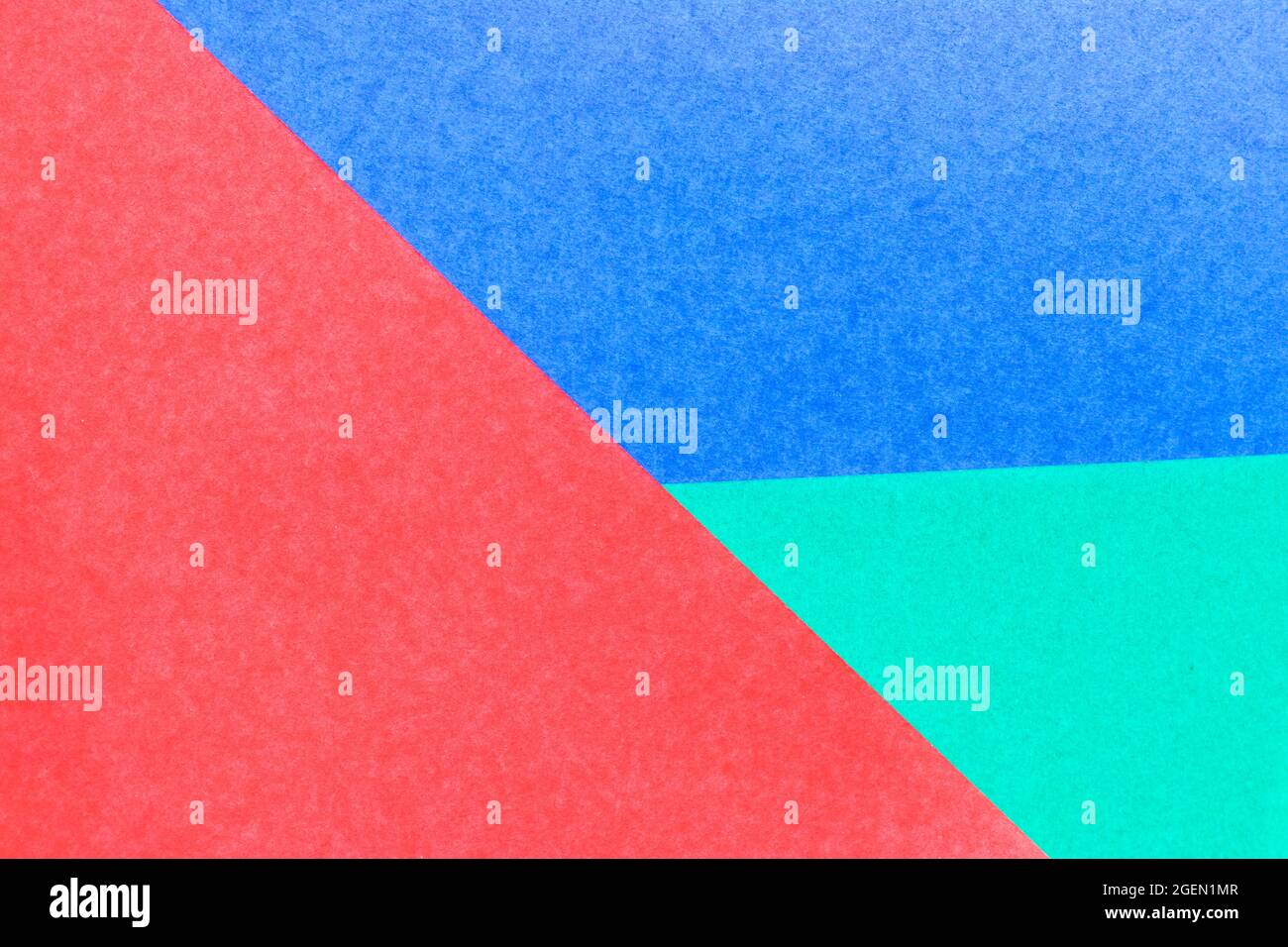Abstract red, blue, green color paper background for design and ...