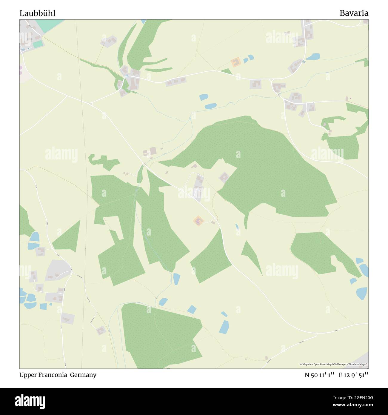 Laubbühl, Upper Franconia, Germany, Bavaria, N 50 11' 1'', E 12 9' 51 ...