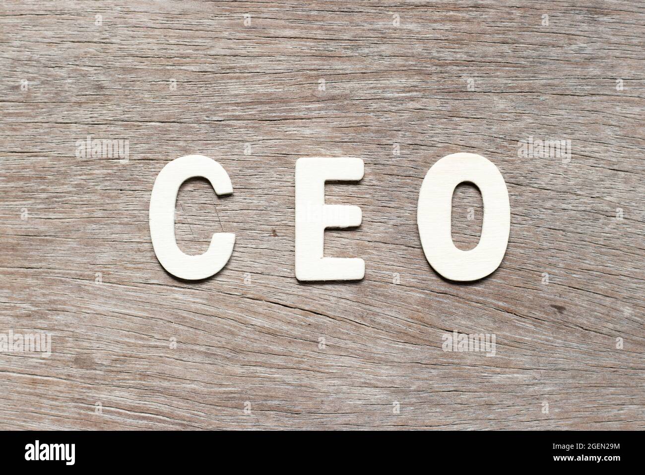 Alphabet letter in word CEO (Abbreviation of Chief Executive Officer ...