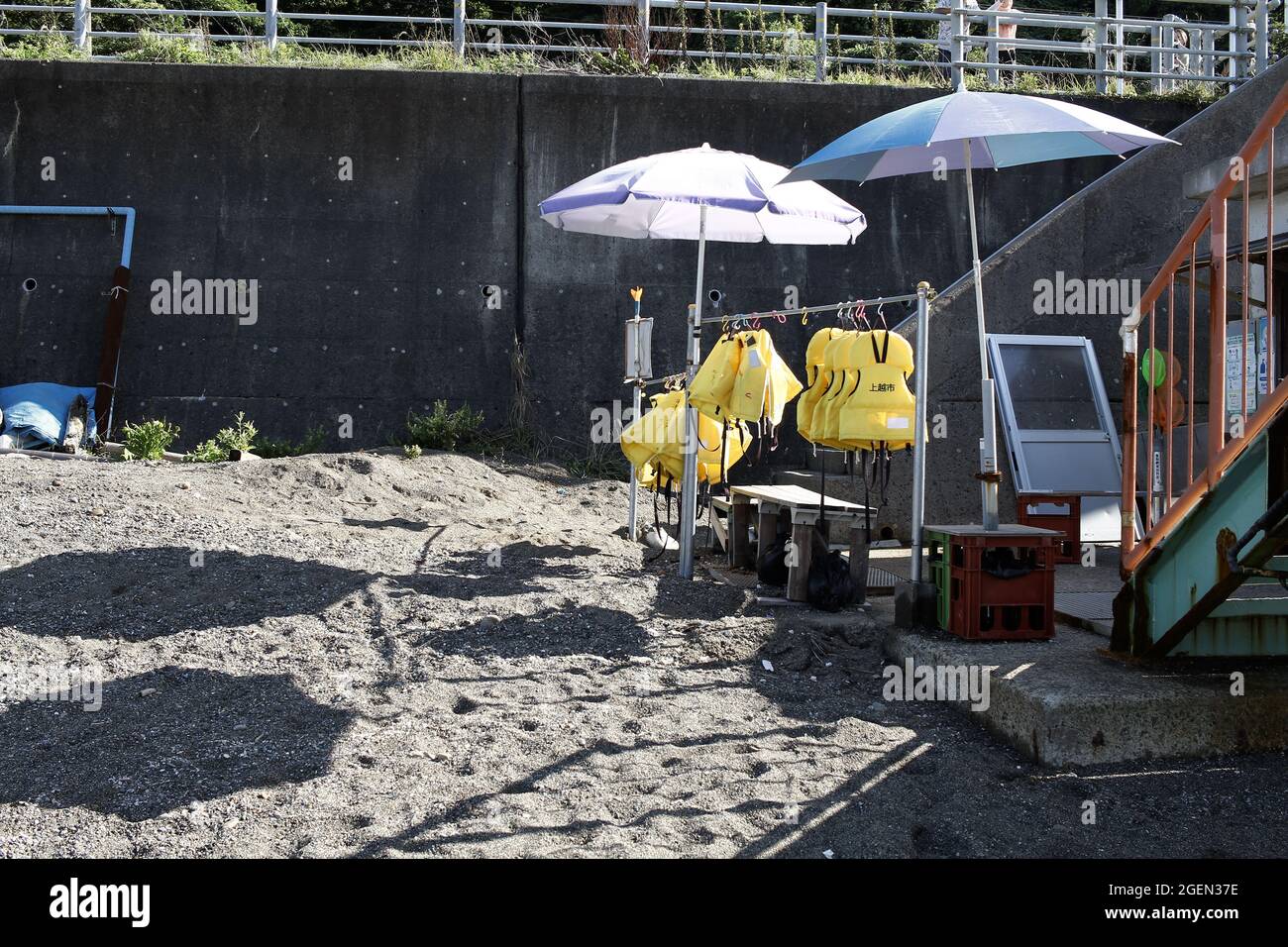 Joetsu, Niigata, Japan, 2021-15-08 , swimming things rental in Jōetsu ...