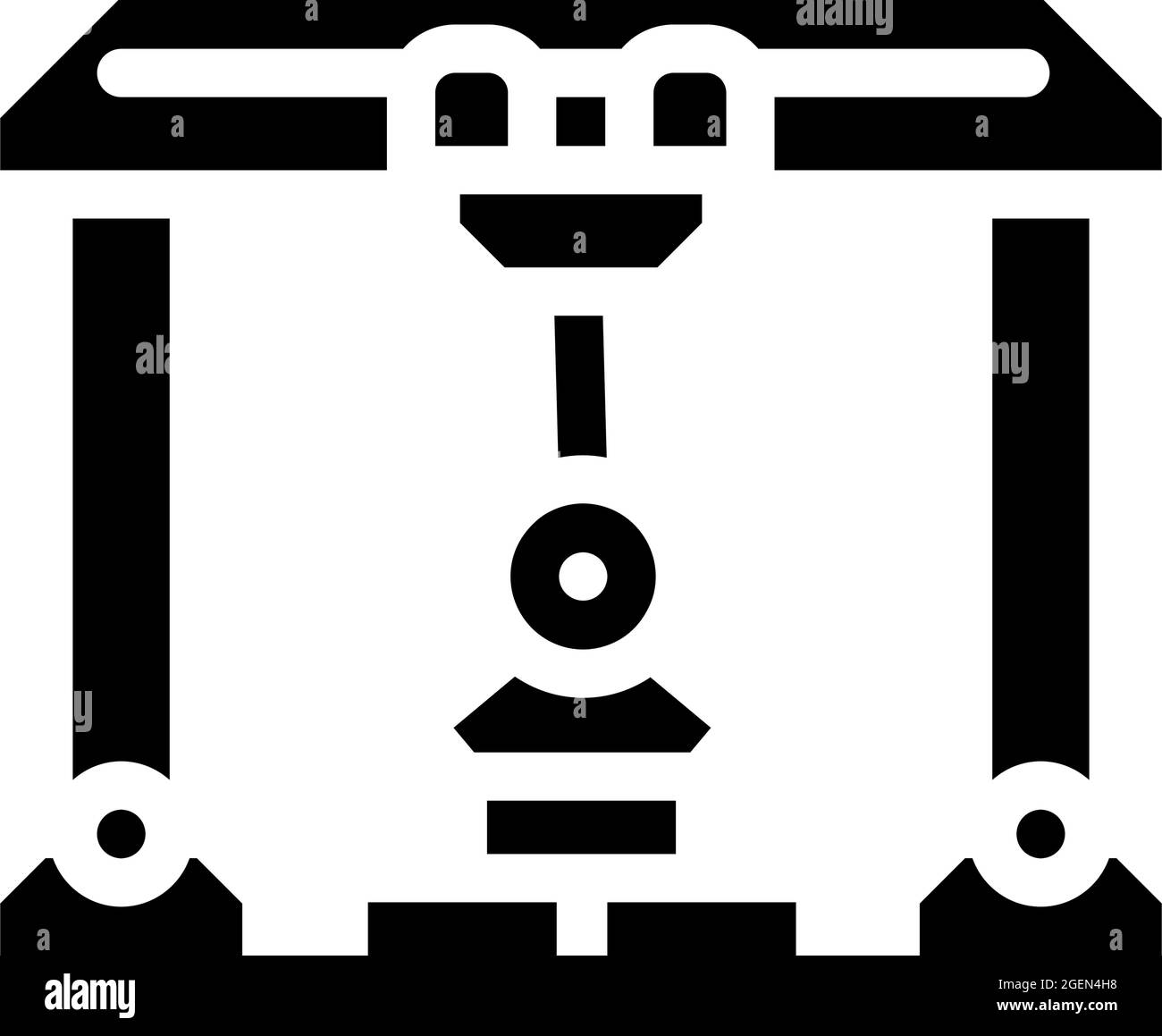 crane robot glyph icon vector illustration Stock Vector Image & Art - Alamy