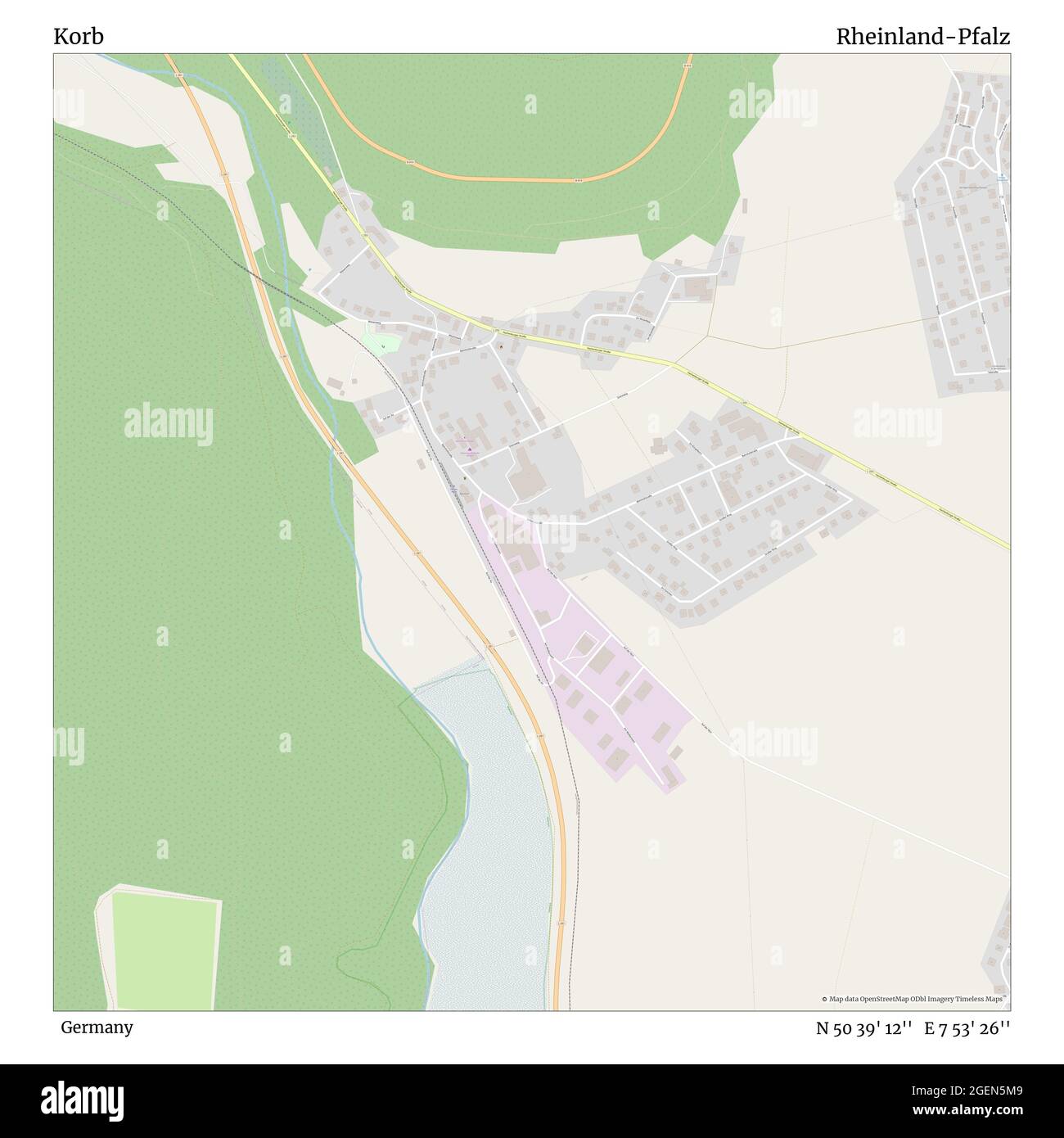 Korb, Germany, Rheinland-Pfalz, N 50 39' 12'', E 7 53' 26'', map ...