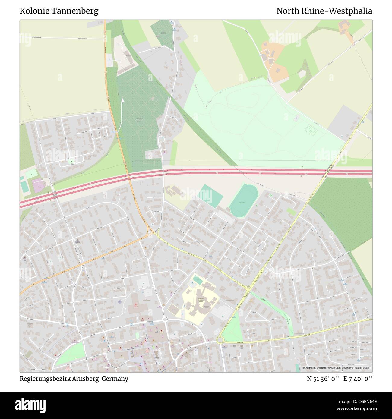Kolonie Tannenberg, Regierungsbezirk Arnsberg, Germany, North Rhine ...
