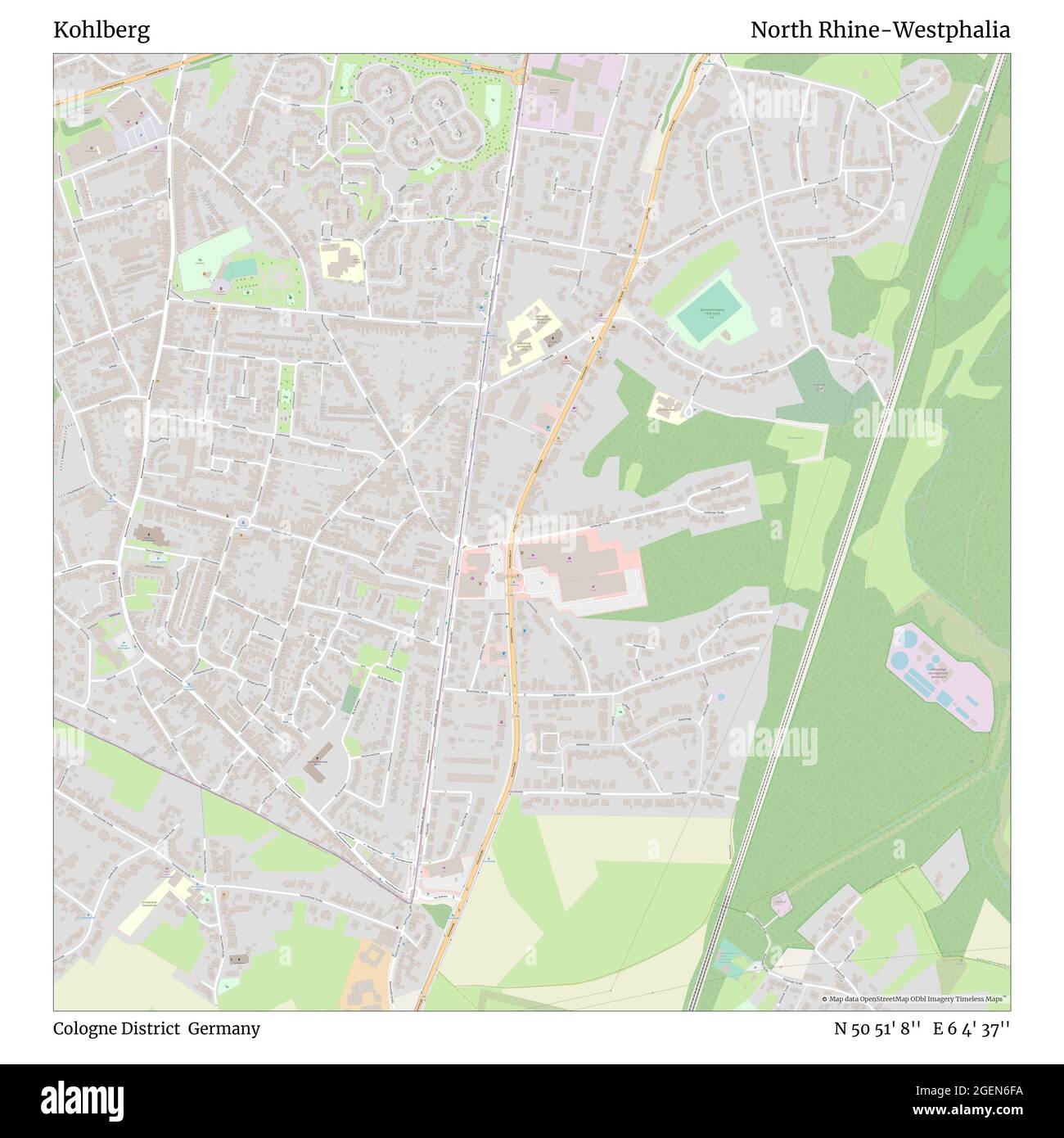Kohlberg, Cologne District, Germany, North Rhine-Westphalia, N 50 51' 8 ...