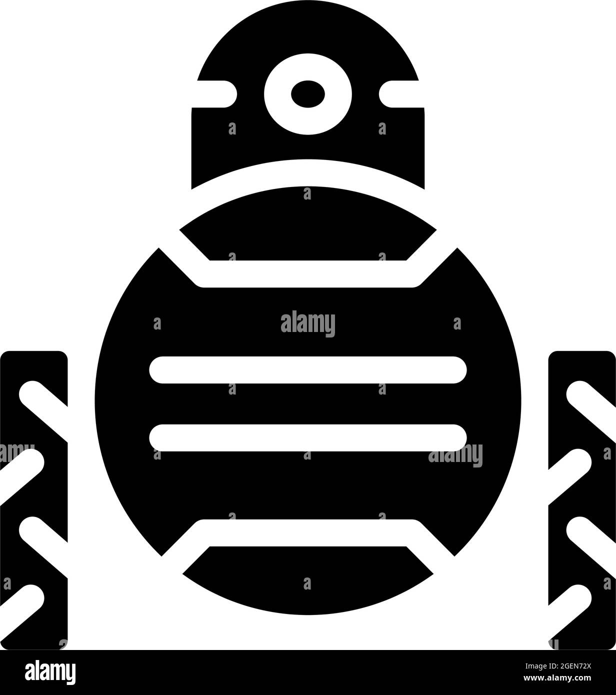 child robot glyph icon vector illustration Stock Vector Image & Art - Alamy