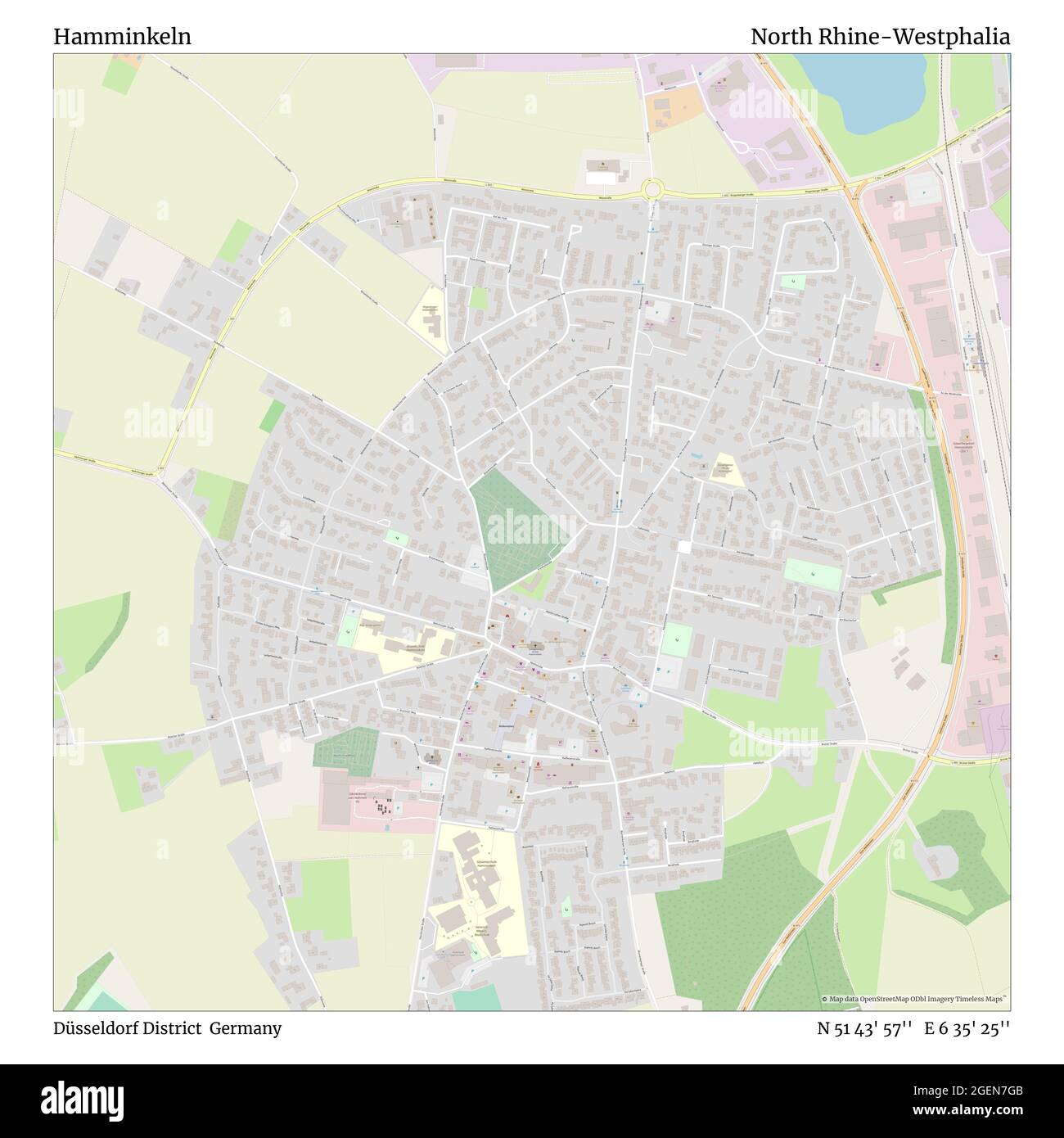Hamminkeln map Cut Out Stock Images & Pictures - Alamy