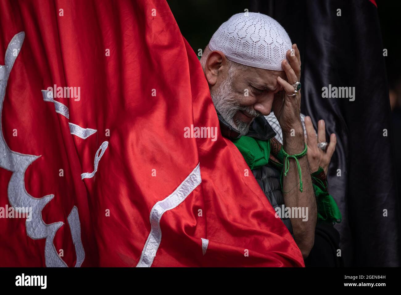 Hundreds of predominately Shia Muslims take part in the annual Ashura ...