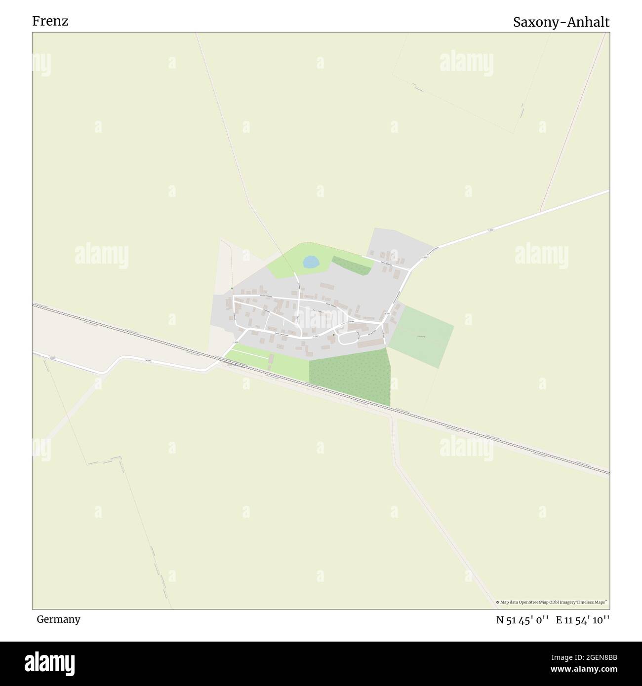 Frenz, Germany, Saxony-Anhalt, N 51 45' 0'', E 11 54' 10'', map ...