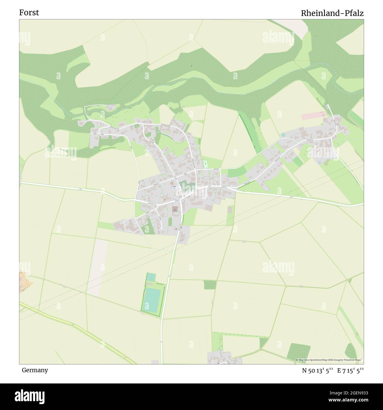 Forst, Germany, Rheinland-Pfalz, N 50 13' 5'', E 7 15' 5'', map ...