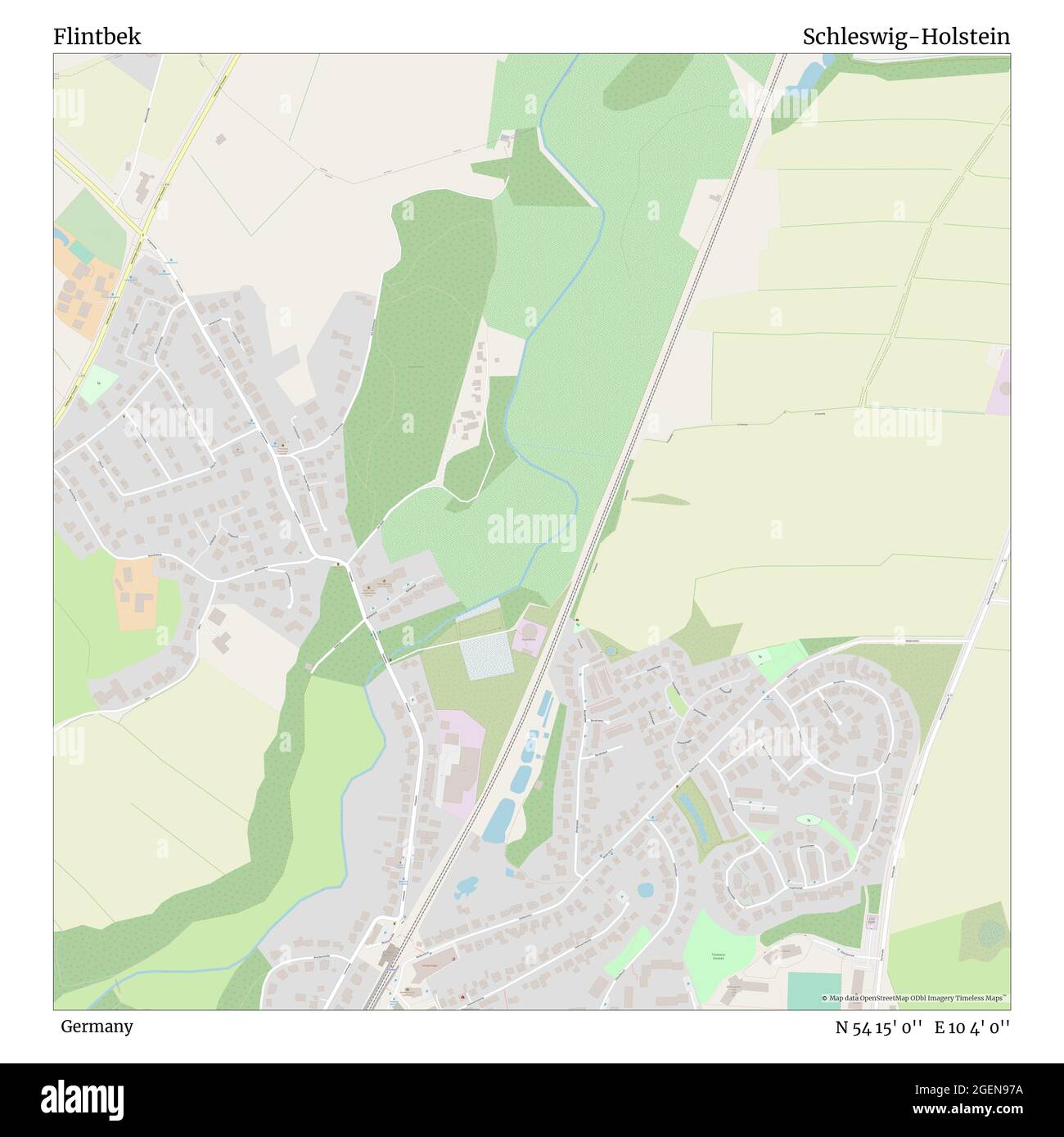 Flintbek, Germany, Schleswig-Holstein, N 54 15' 0'', E 10 4' 0'', map ...