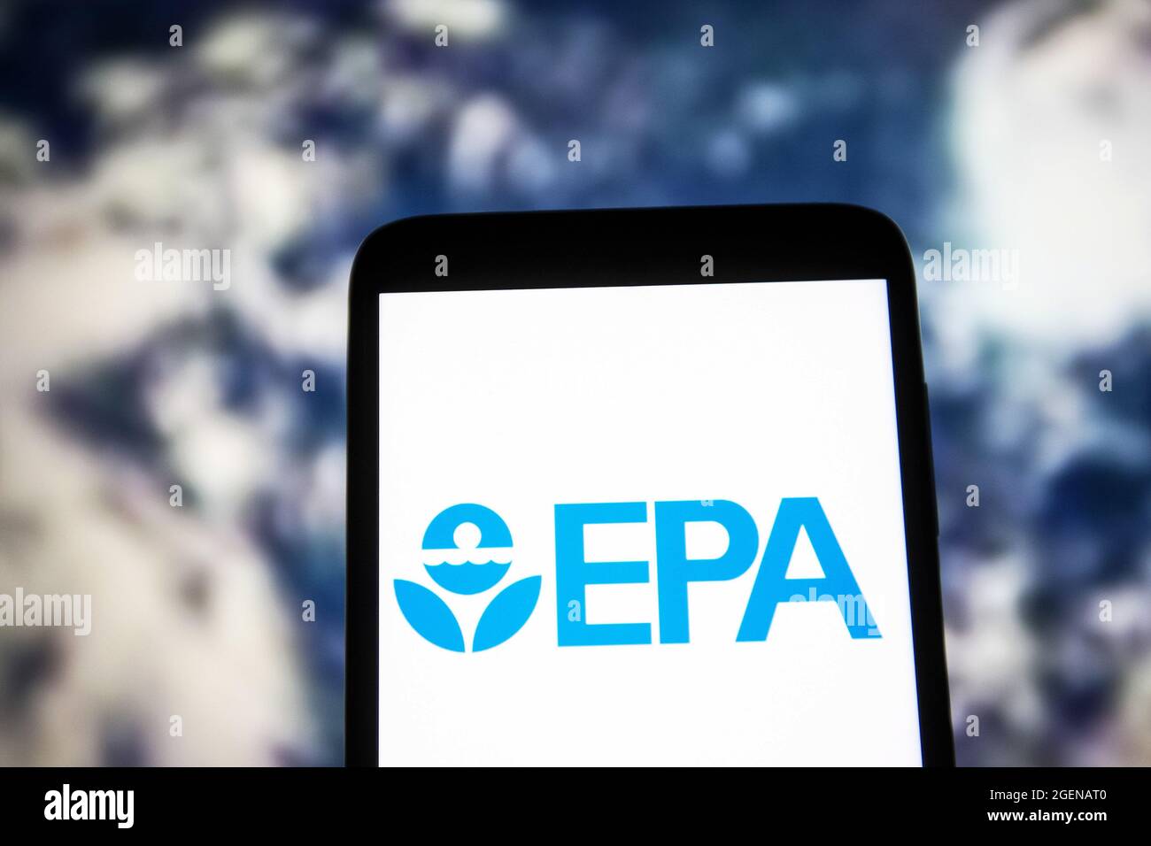 In this photo illustration, Environmental Protection Agency (EPA) logo ...