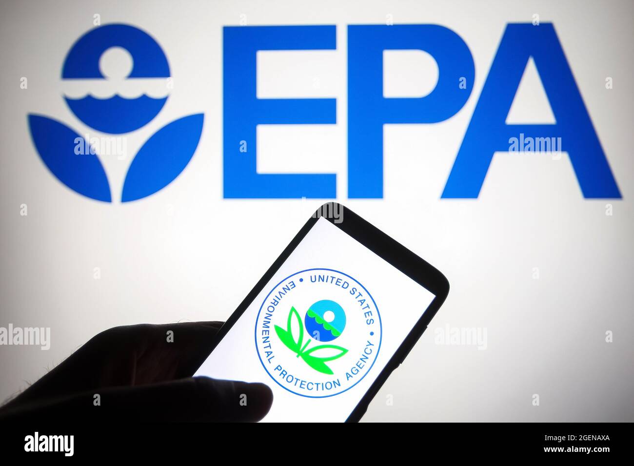 In this photo illustration, Environmental Protection Agency (EPA) logo ...
