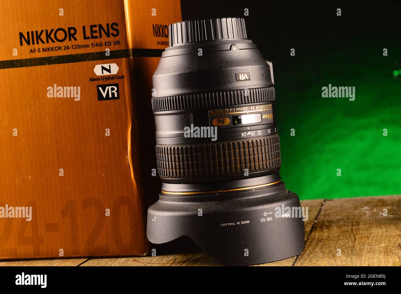 Nikon super zoom lens 14-24mm on studio shot Stock Photo - Alamy