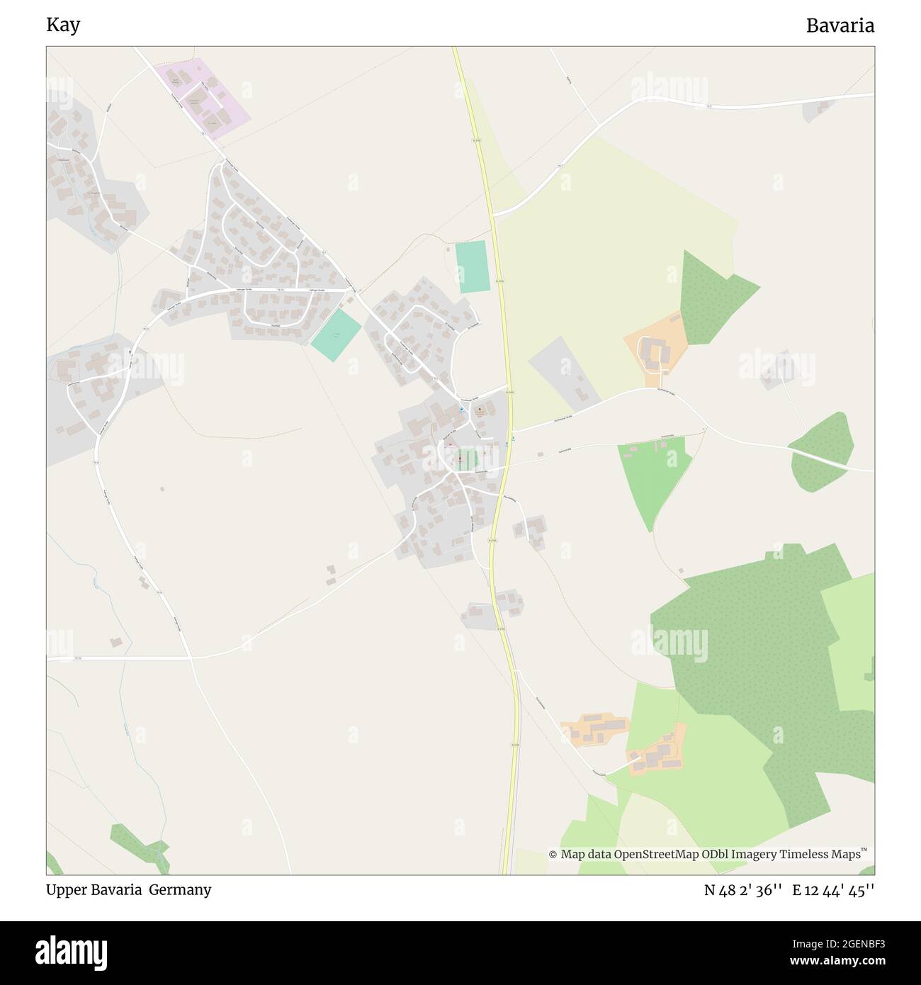 Kay, Upper Bavaria, Germany, Bavaria, N 48 2' 36'', E 12 44' 45'', map ...