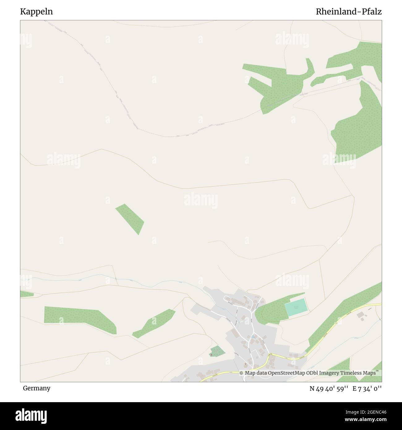 Kappeln, Germany, Rheinland-Pfalz, N 49 40' 59'', E 7 34' 0'', map ...