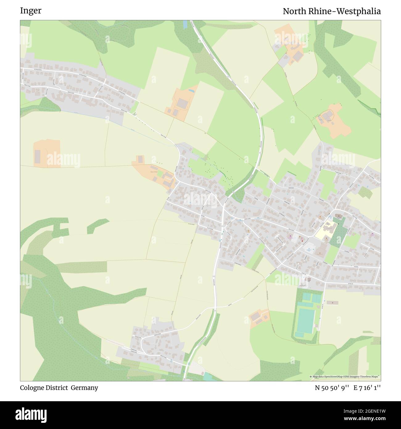 Inger, Cologne District, Germany, North Rhine-Westphalia, N 50 50' 9 ...