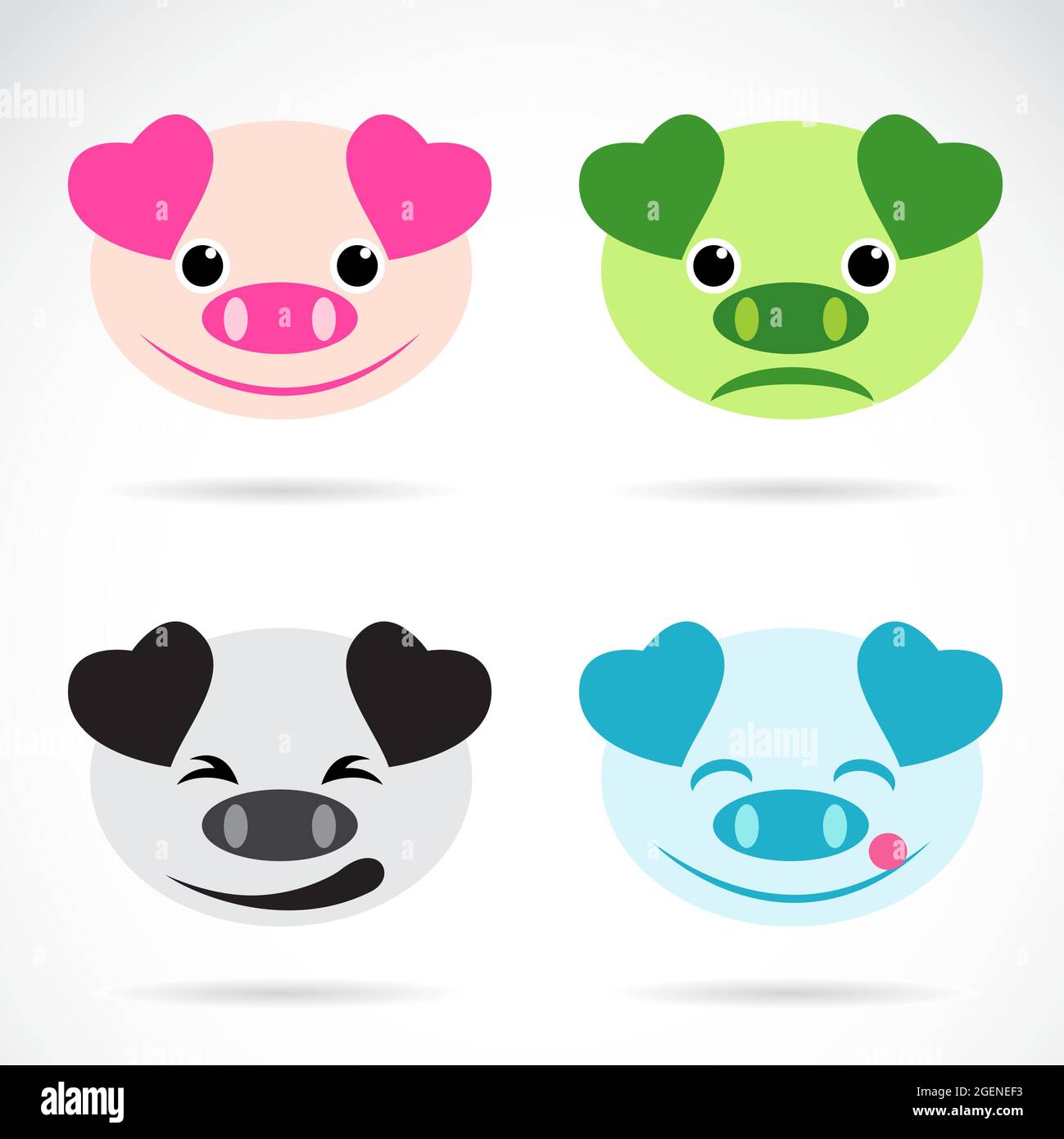 Pig cartoon face hi-res stock photography and images - Alamy