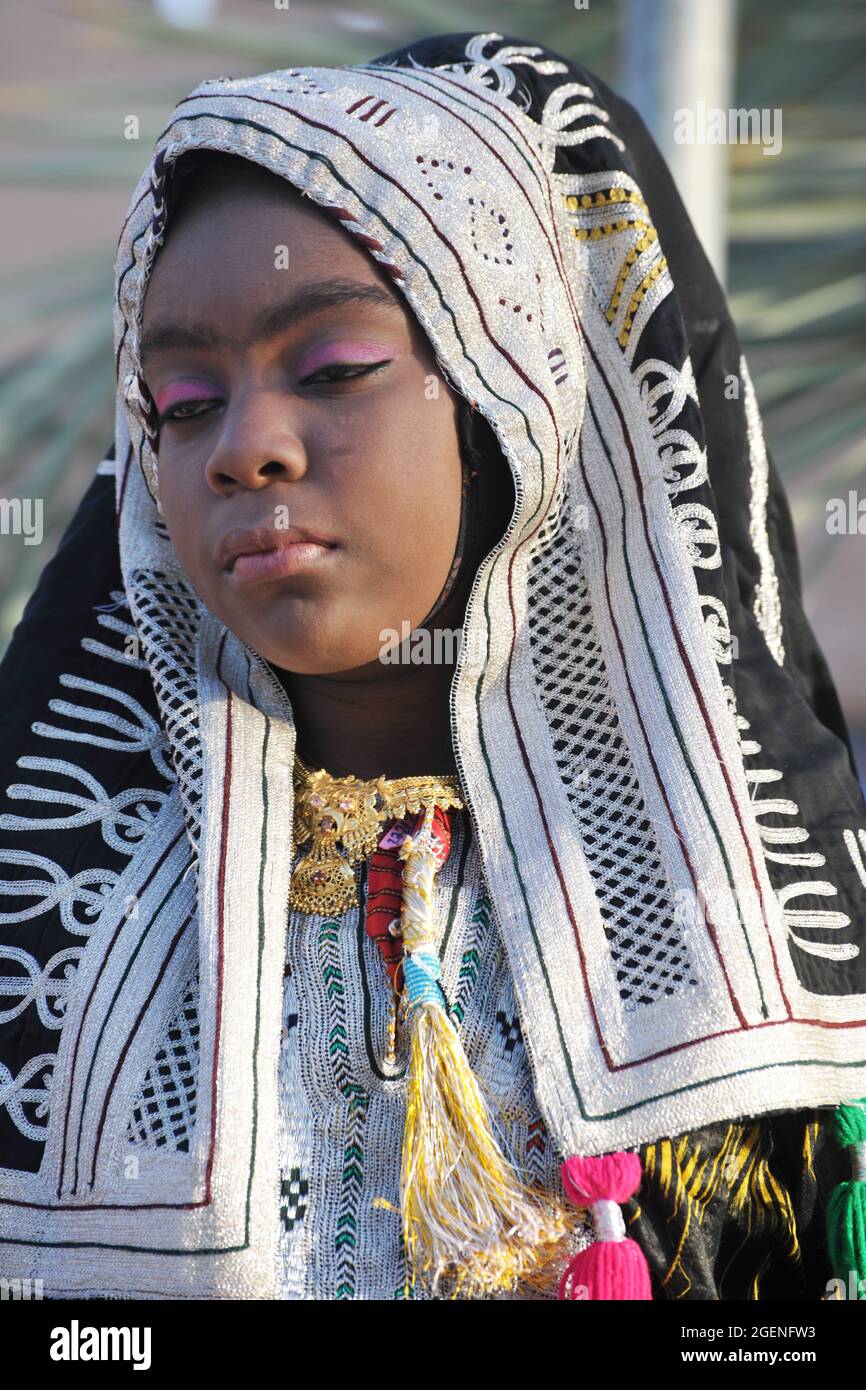 Girl face in Muscat Festival Stock Photo - Alamy