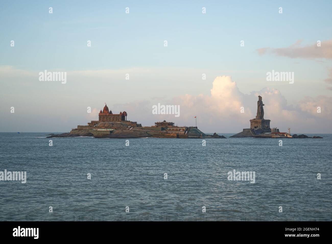 Beautiful Vivekananda Rock Memorial in Kanyakumari City, India Stock ...