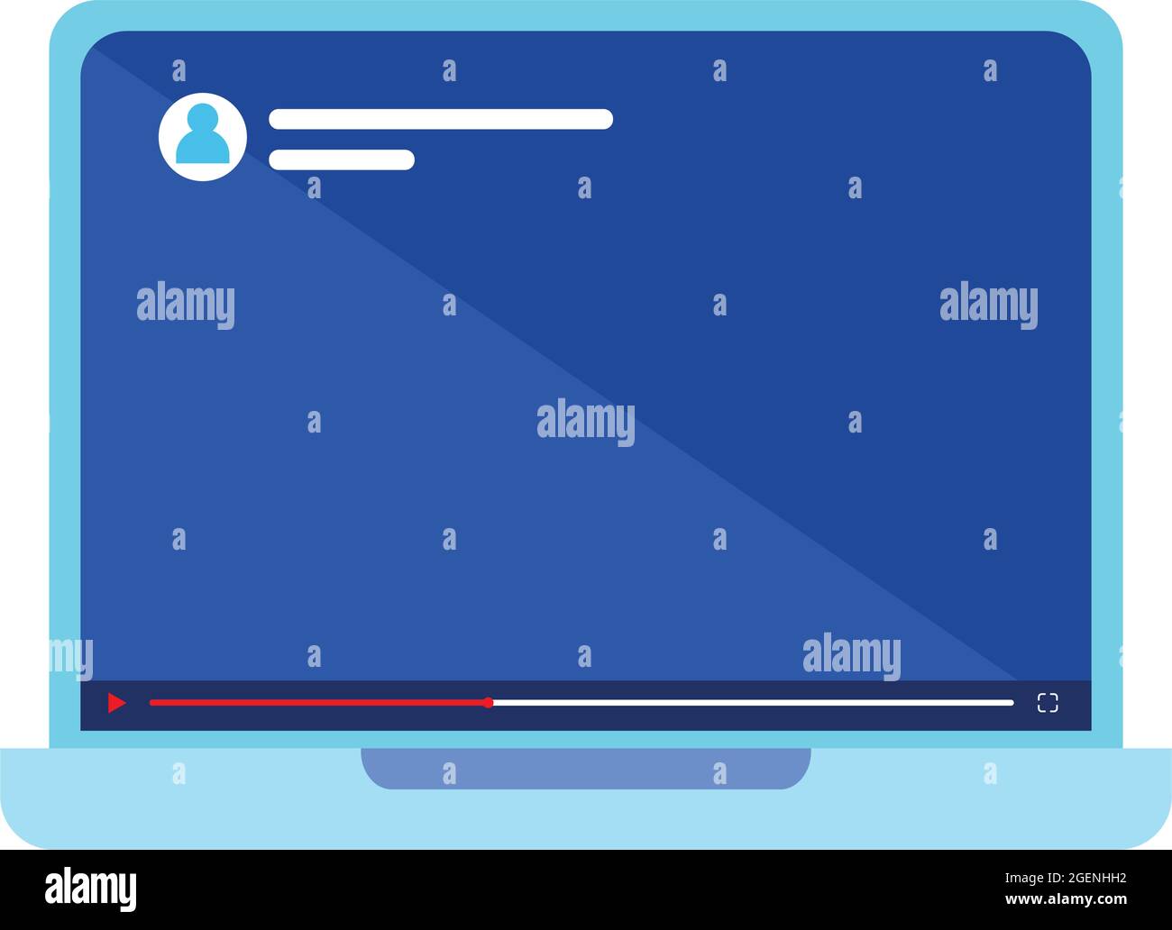 laptop with acount profile Stock Vector Image & Art - Alamy