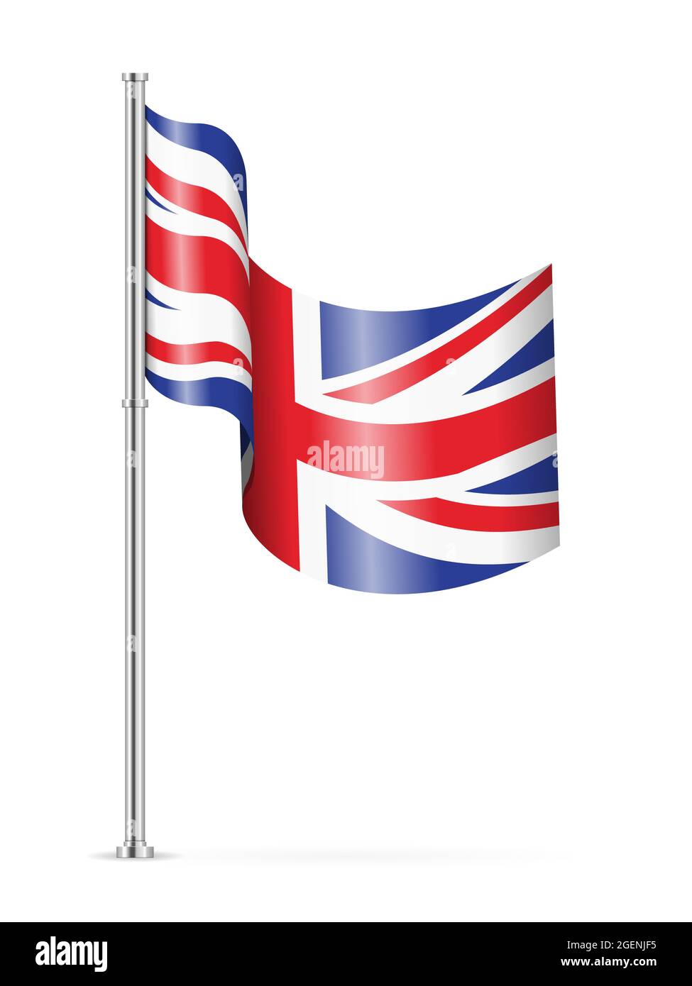 Wavy british flag Cut Out Stock Images & Pictures - Alamy