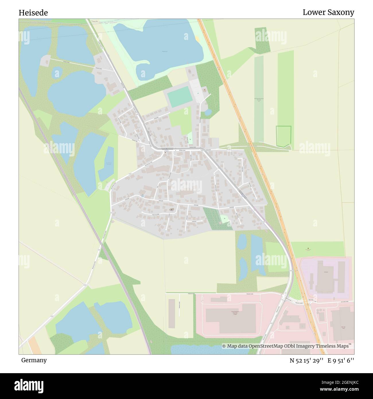 Heisede, Germany, Lower Saxony, N 52 15' 29'', E 9 51' 6'', map ...