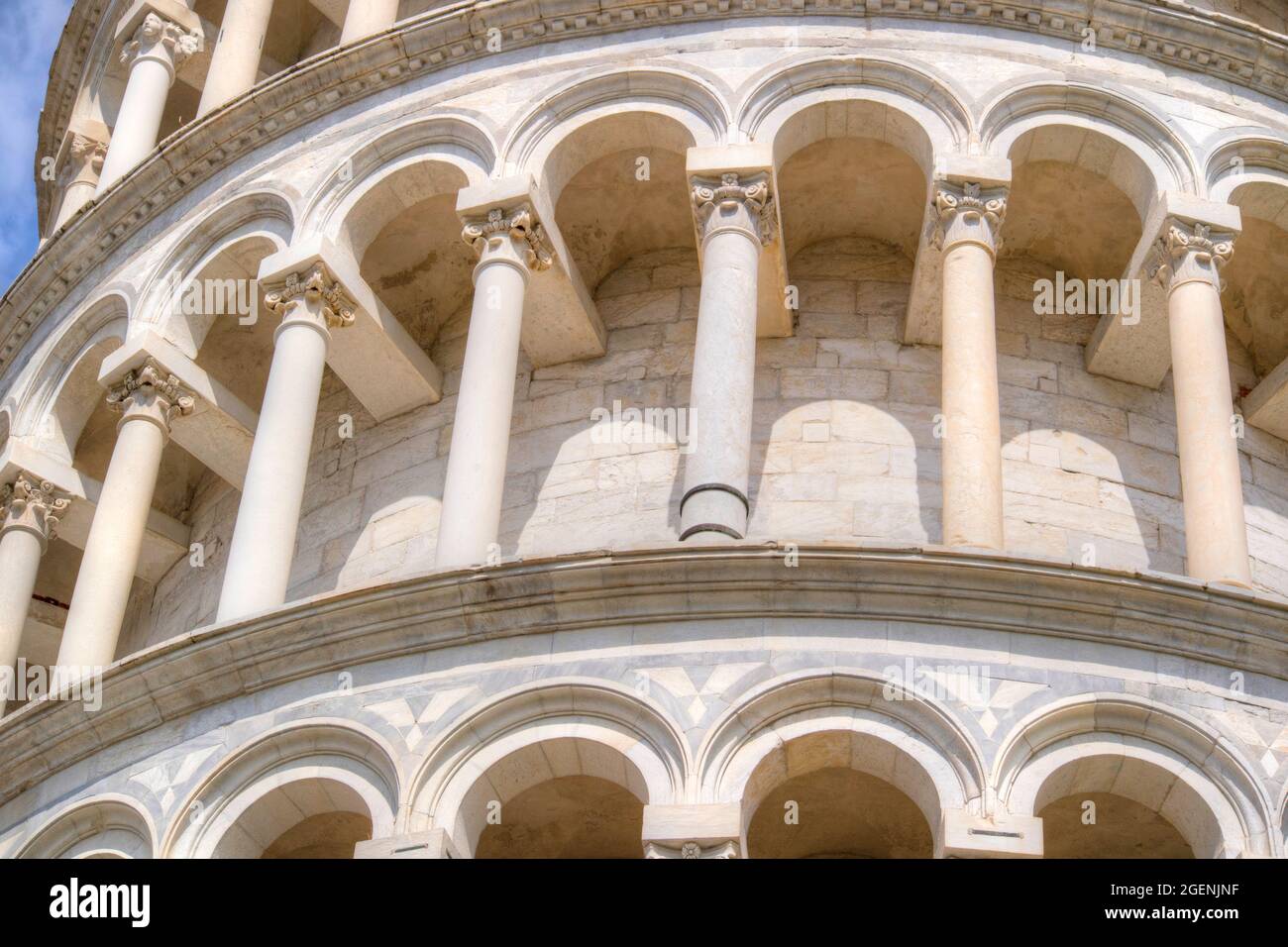 Construction and architectural details of the famous Leaning Tower of ...
