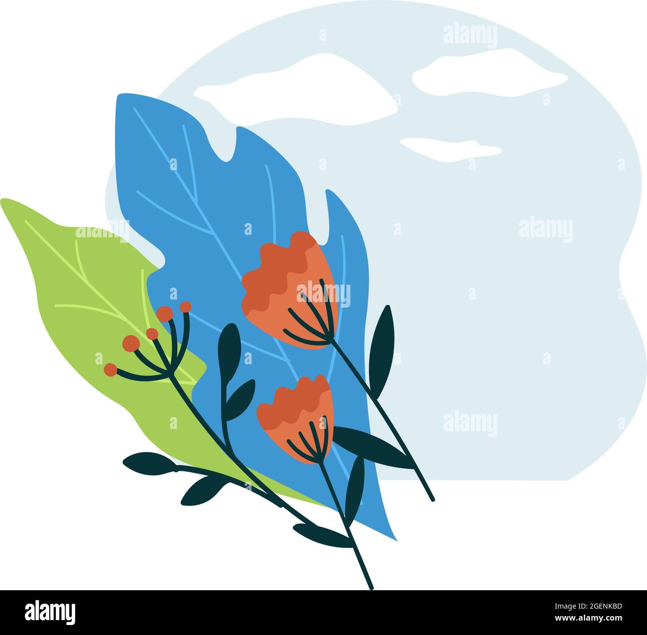Flourishing flowers Stock Vector Images - Alamy