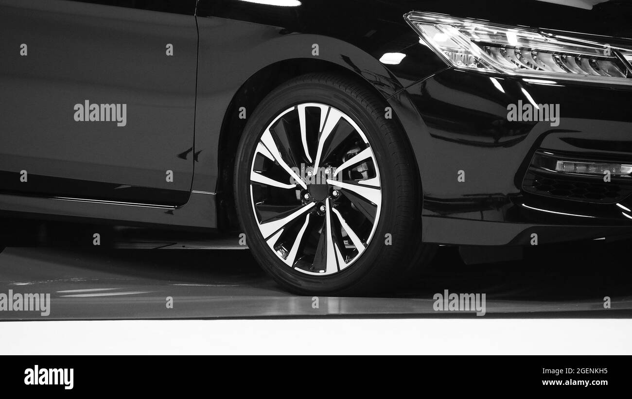 Car body Parts side view. Automotive car parts such as window wheel ...