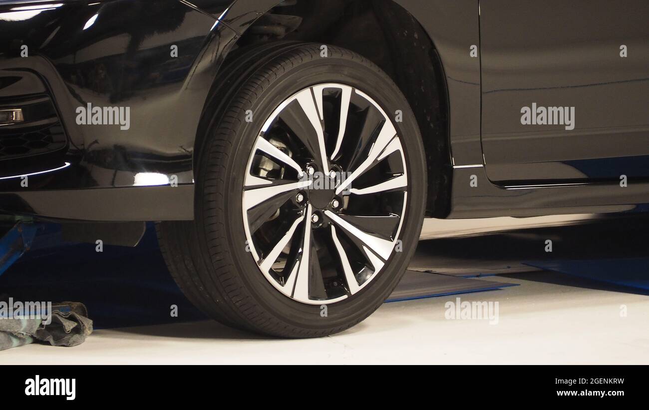 Car body Parts side view. Automotive car parts such as window wheel ...