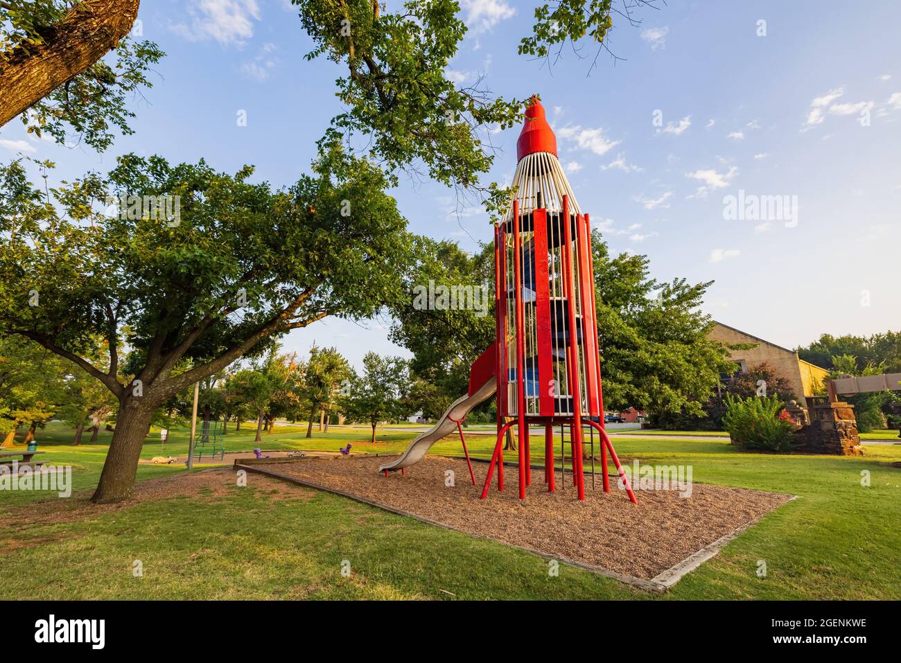 Sunny view of the Stephenson Park at Edmond, Oklahoma Stock Photo - Alamy