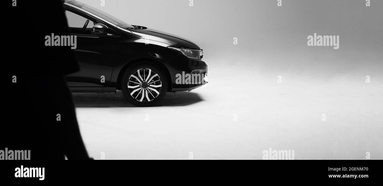 Car body Parts side view. Automotive car parts such as window wheel ...