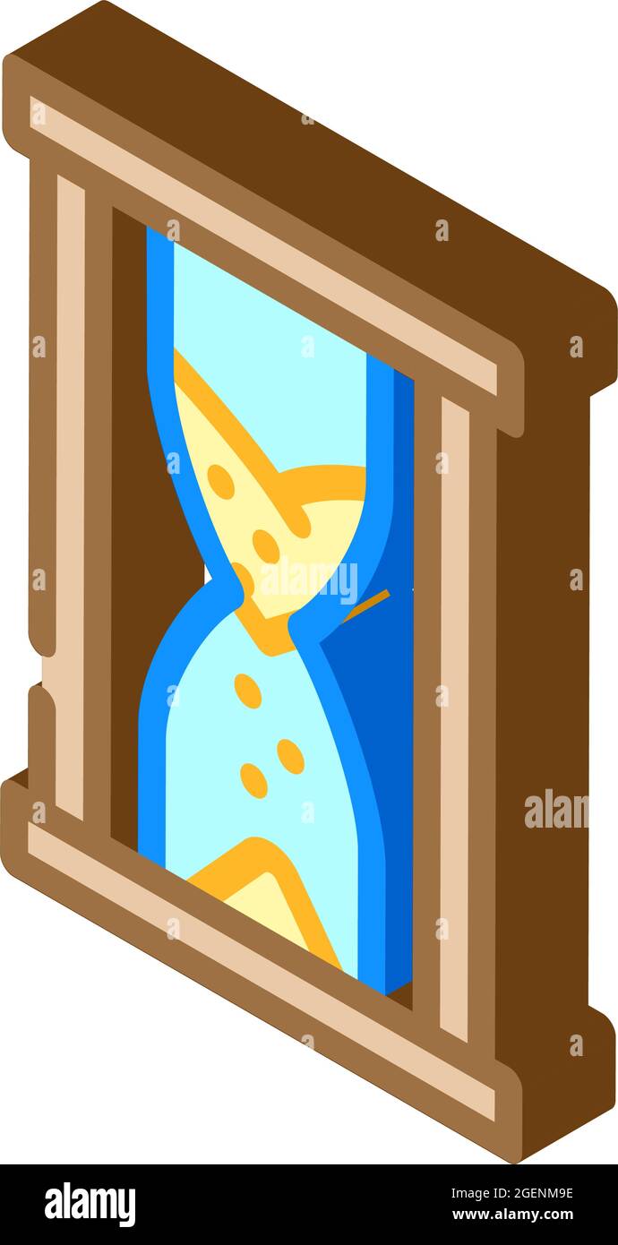 sand clock isometric icon vector illustration Stock Vector Image & Art ...