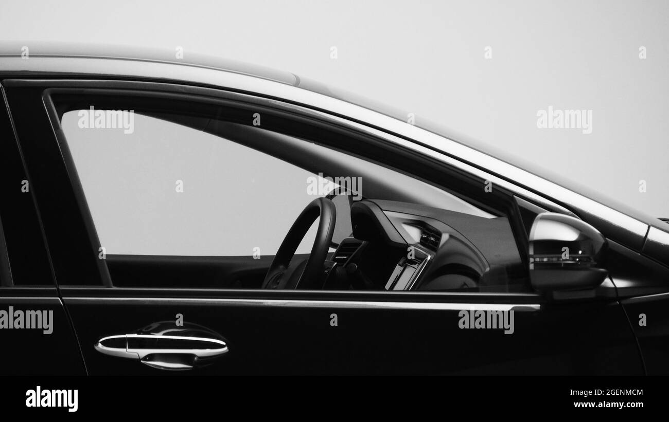 Car body Parts side view. Automotive car parts such as window wheel ...