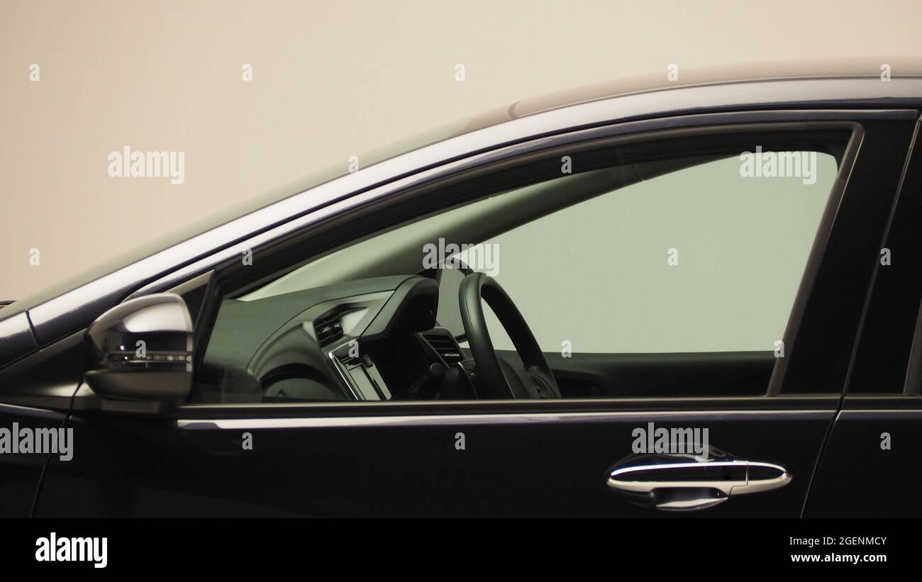 Car body Parts side view. Automotive car parts such as window wheel ...