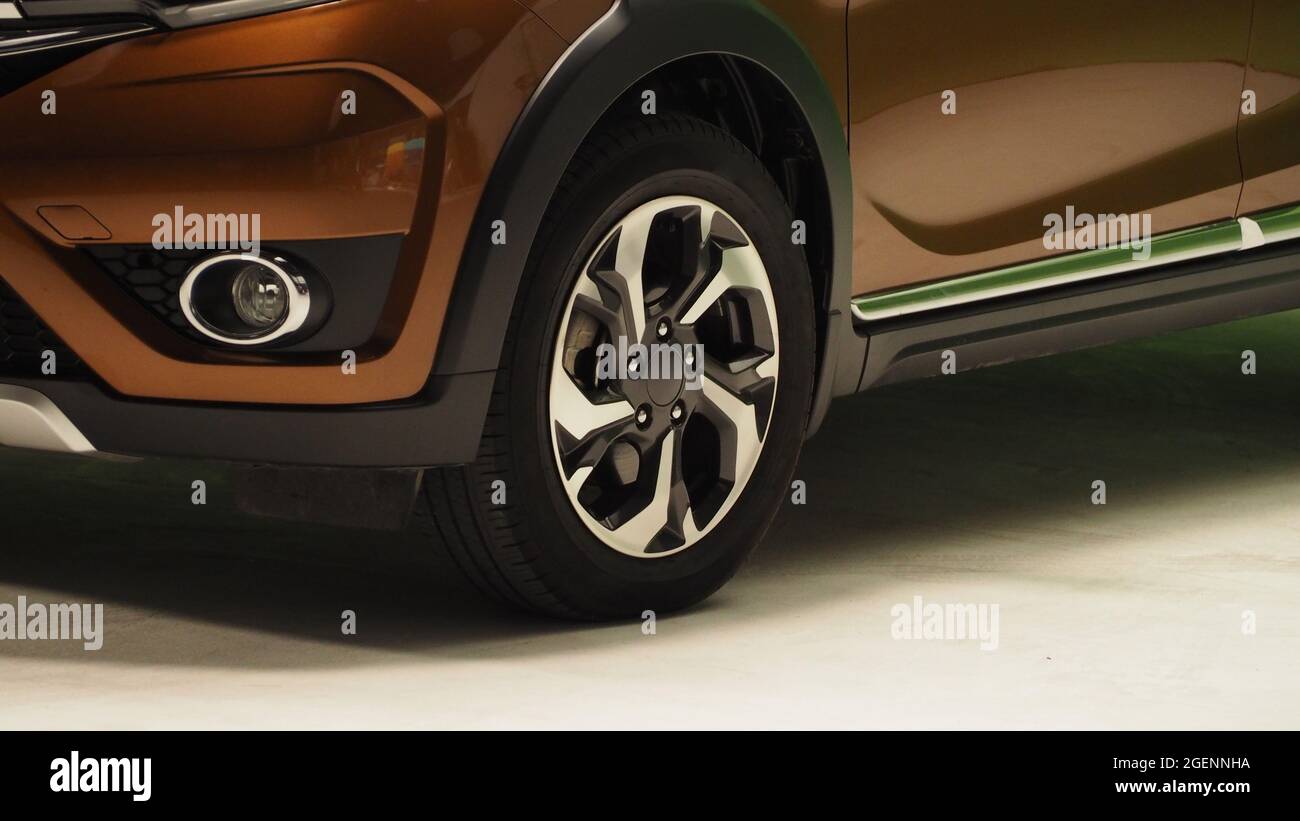 Car body Parts side view. Automotive car parts such as window wheel ...