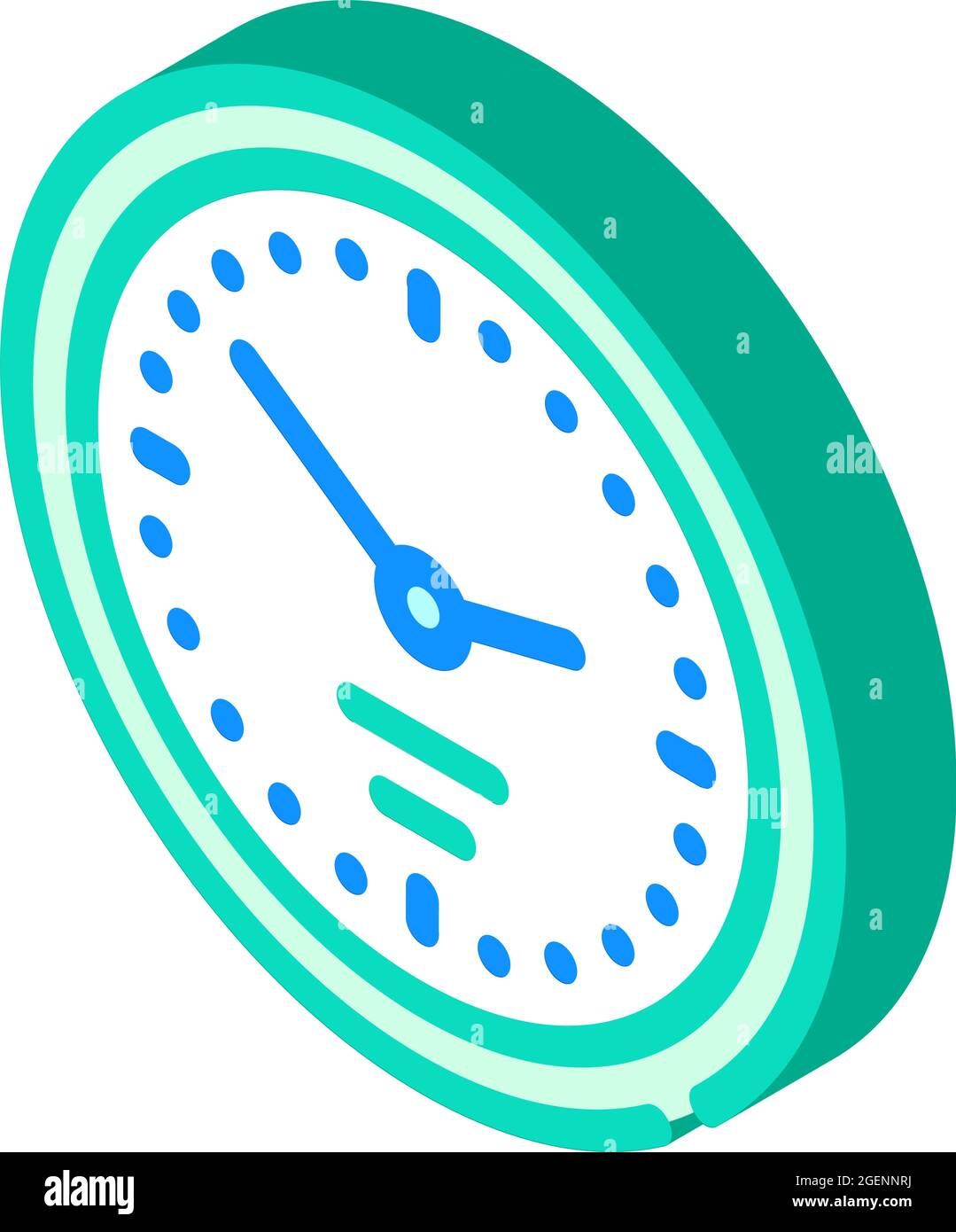 wall clock isometric icon vector illustration Stock Vector Image & Art ...