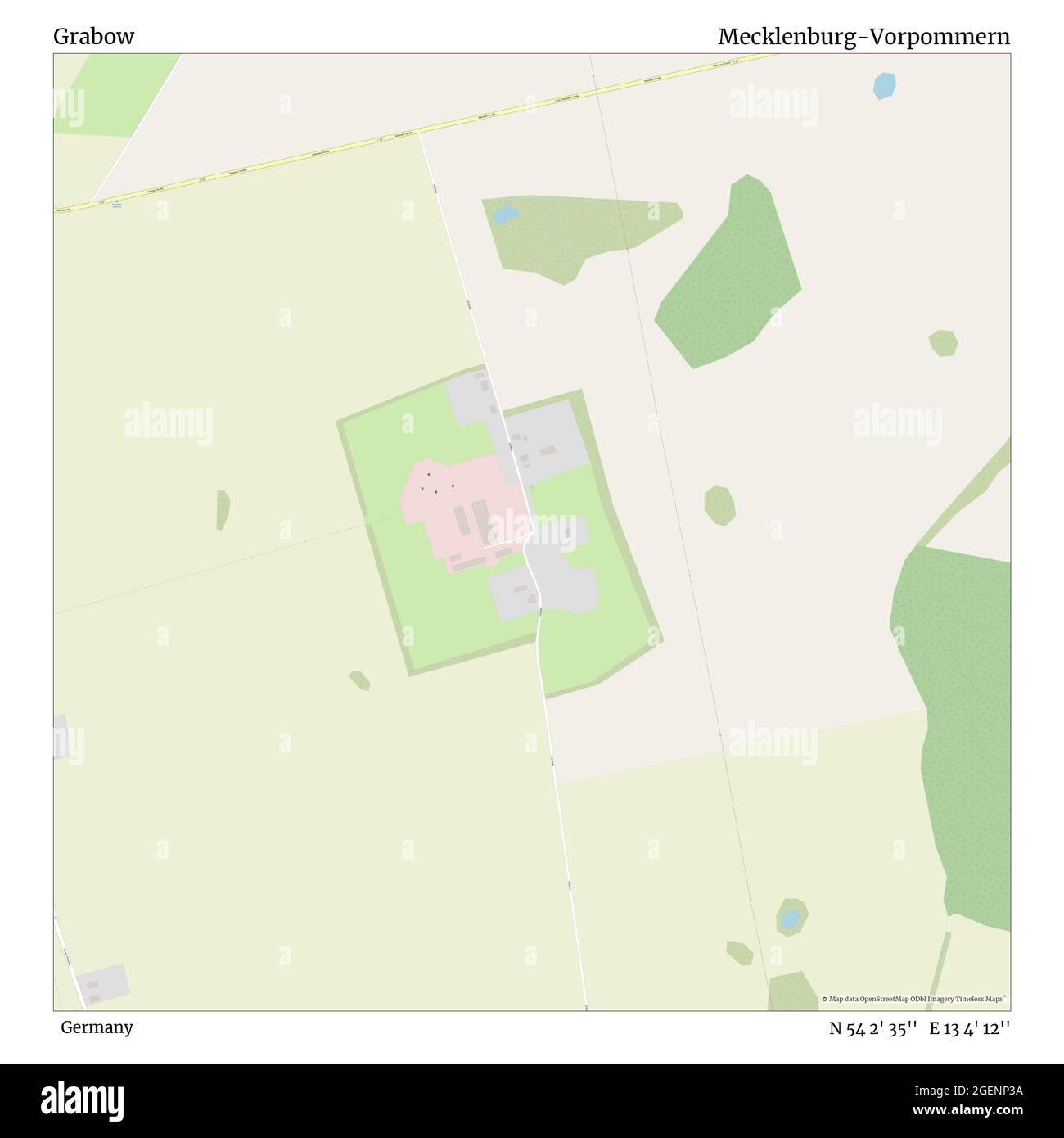 Grabow, Germany, Mecklenburg-Vorpommern, N 54 2' 35'', E 13 4' 12 ...
