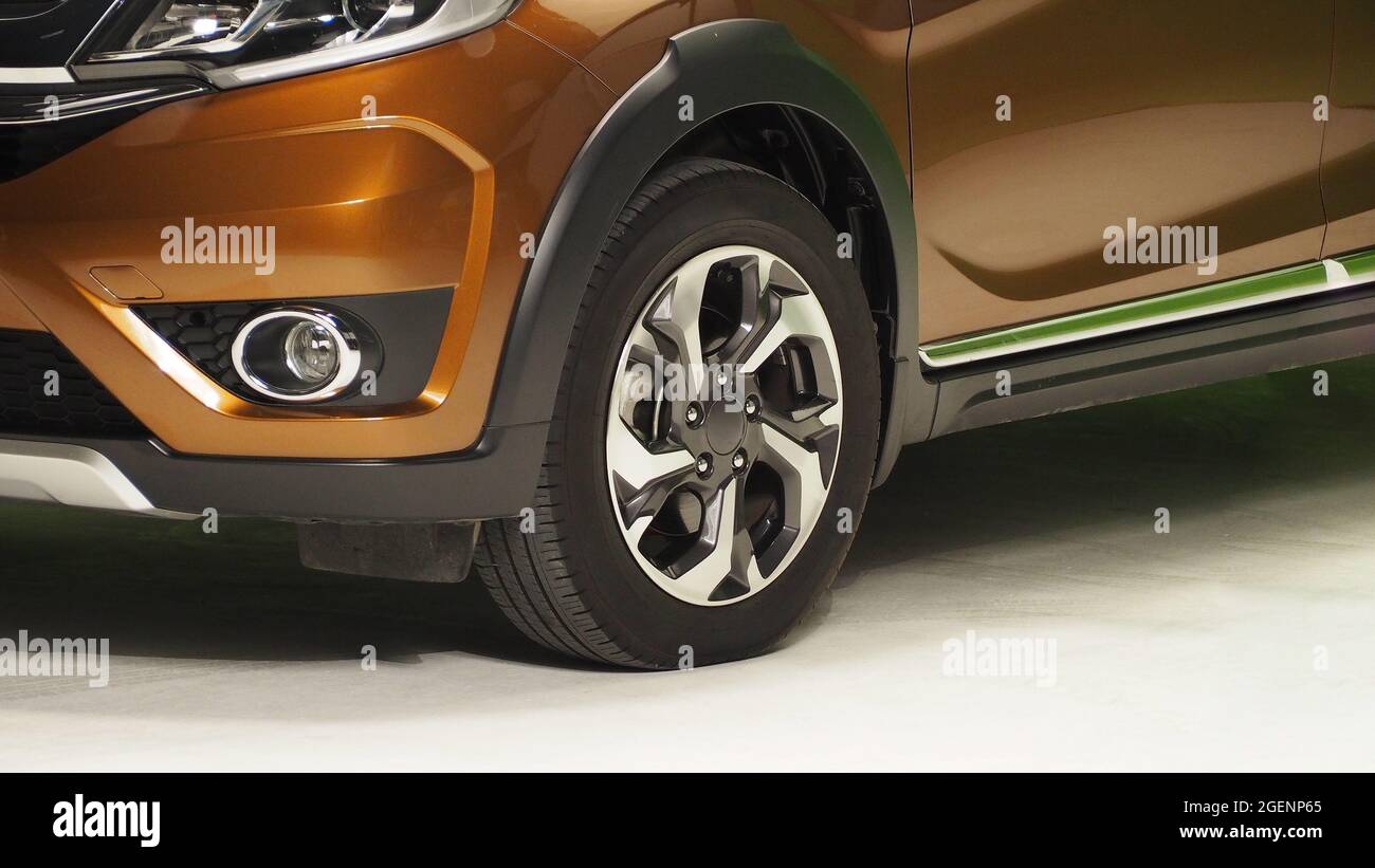 Car body Parts side view. Automotive car parts such as window wheel ...