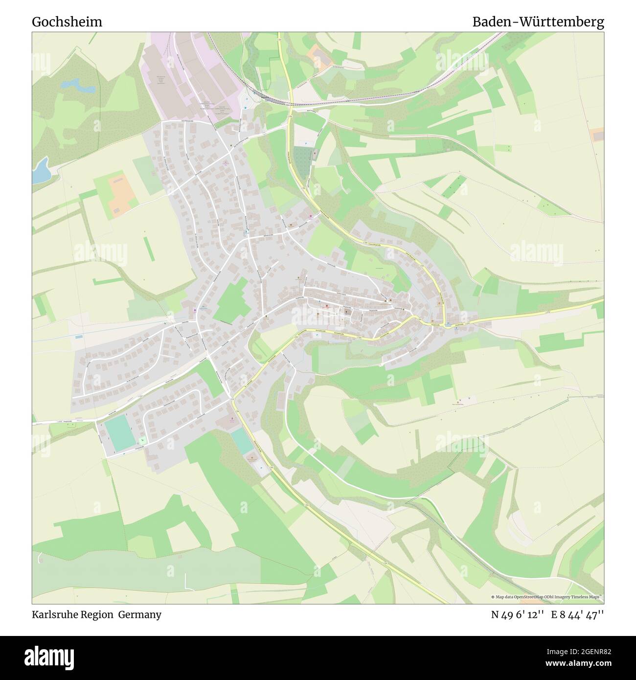 Gochsheim, Karlsruhe Region, Germany, Baden-Württemberg, N 49 6' 12 ...