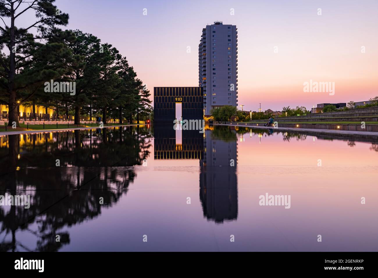 Memorial arch of the Oklahoma City National Memorial and Museum at ...