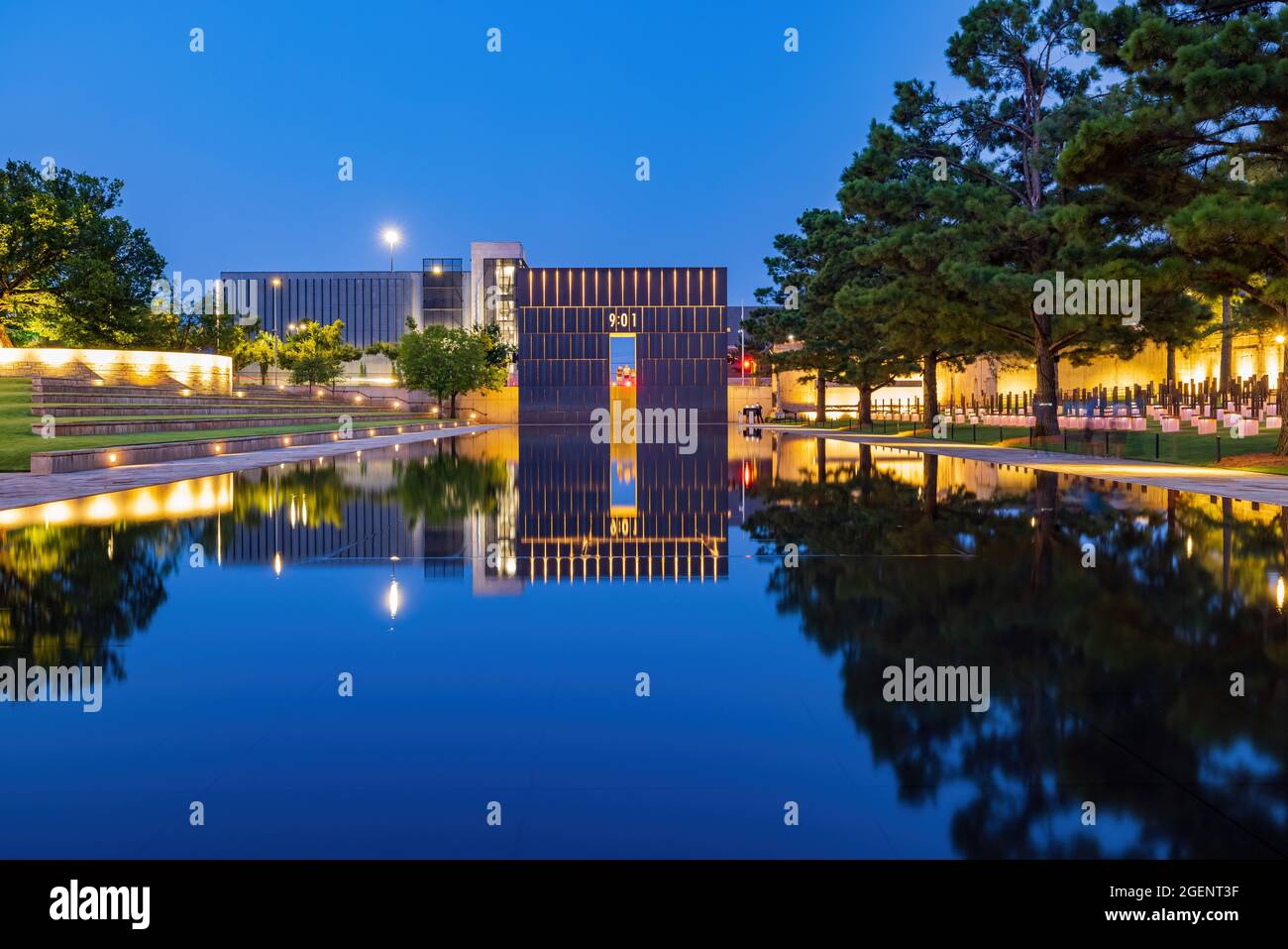 Memorial arch of the Oklahoma City National Memorial and Museum at ...
