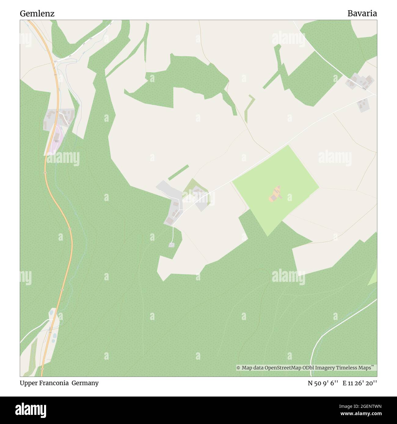 Gemlenz, Upper Franconia, Germany, Bavaria, N 50 9' 6'', E 11 26' 20 ...