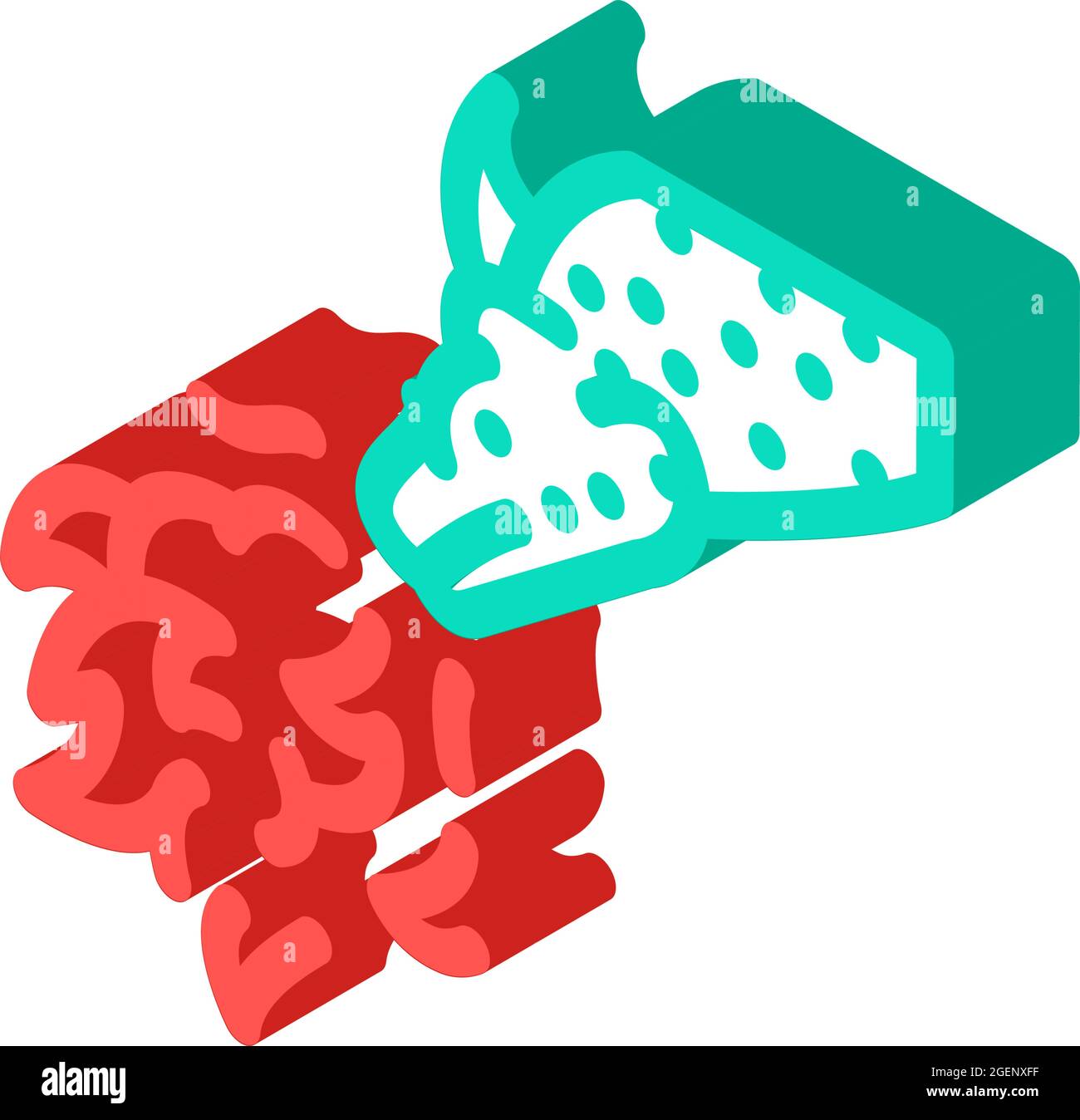 dragon fairy tale isometric icon vector illustration Stock Vector Image ...