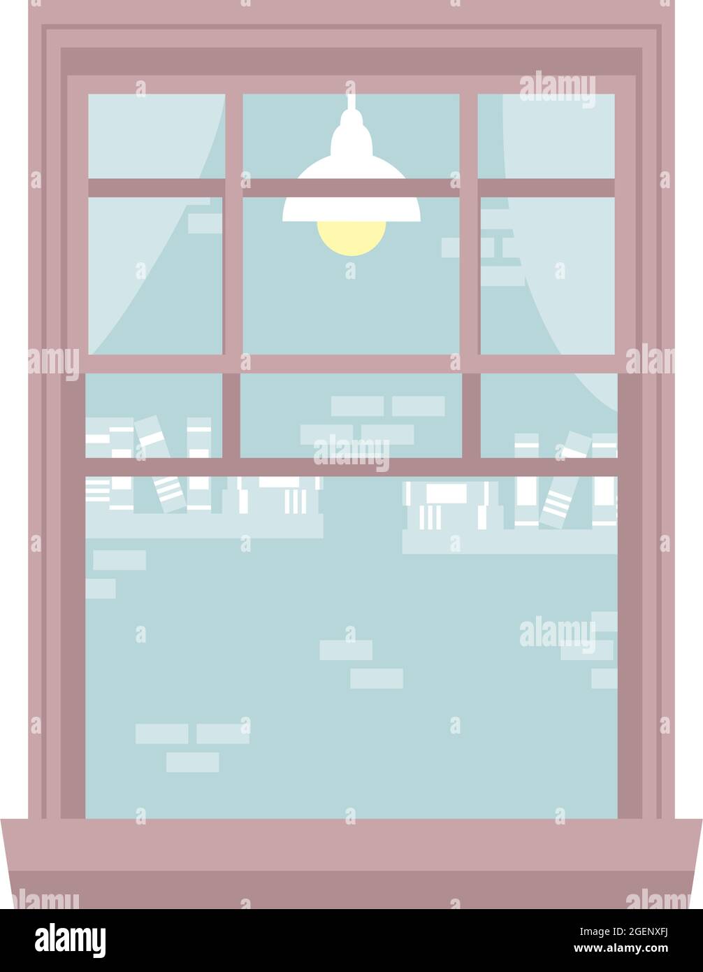 Light out of window Stock Vector Images - Alamy