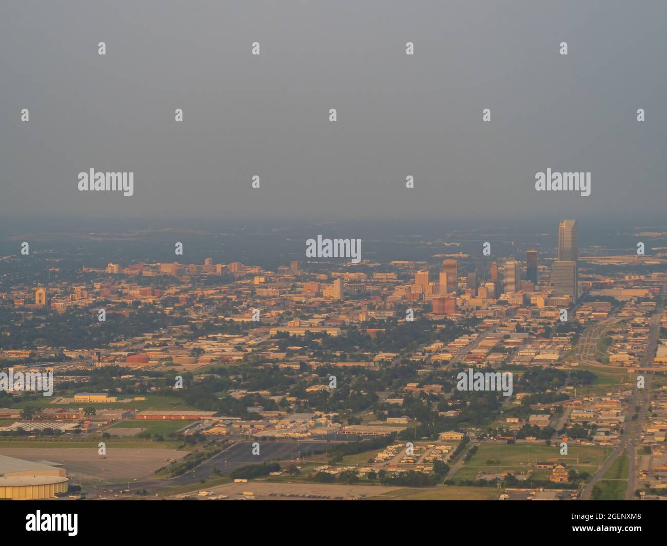 Aerial view of the downtown Oklahoma City at Oklahoma Stock Photo - Alamy