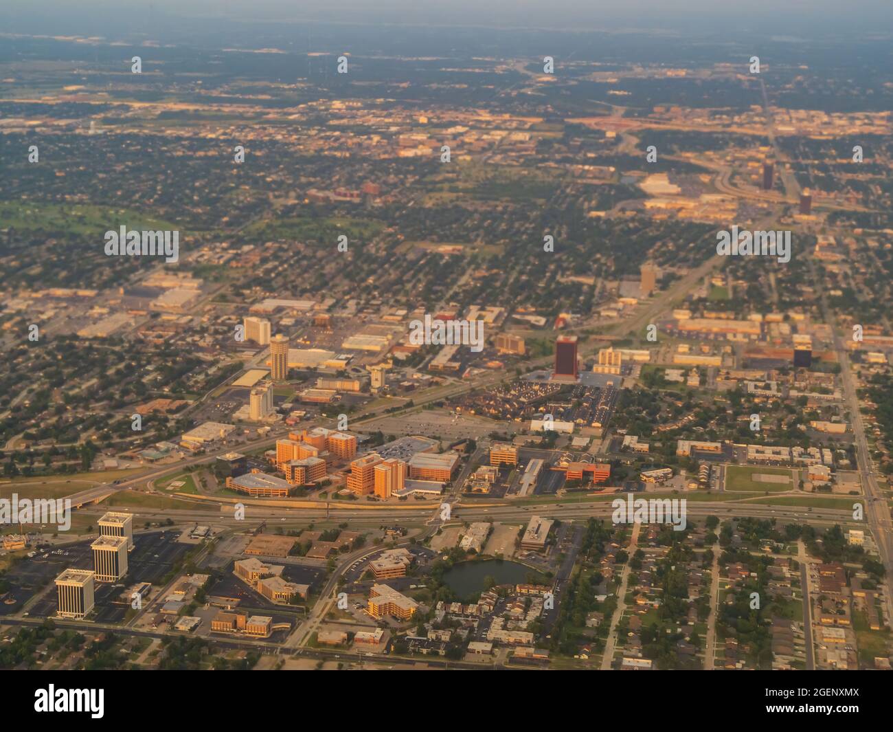 Aerial view of the downtown Oklahoma City at Oklahoma Stock Photo - Alamy