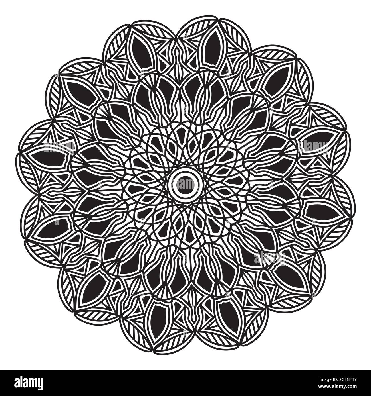 floral mandala texture illustration of ornamental decorative pattern ...