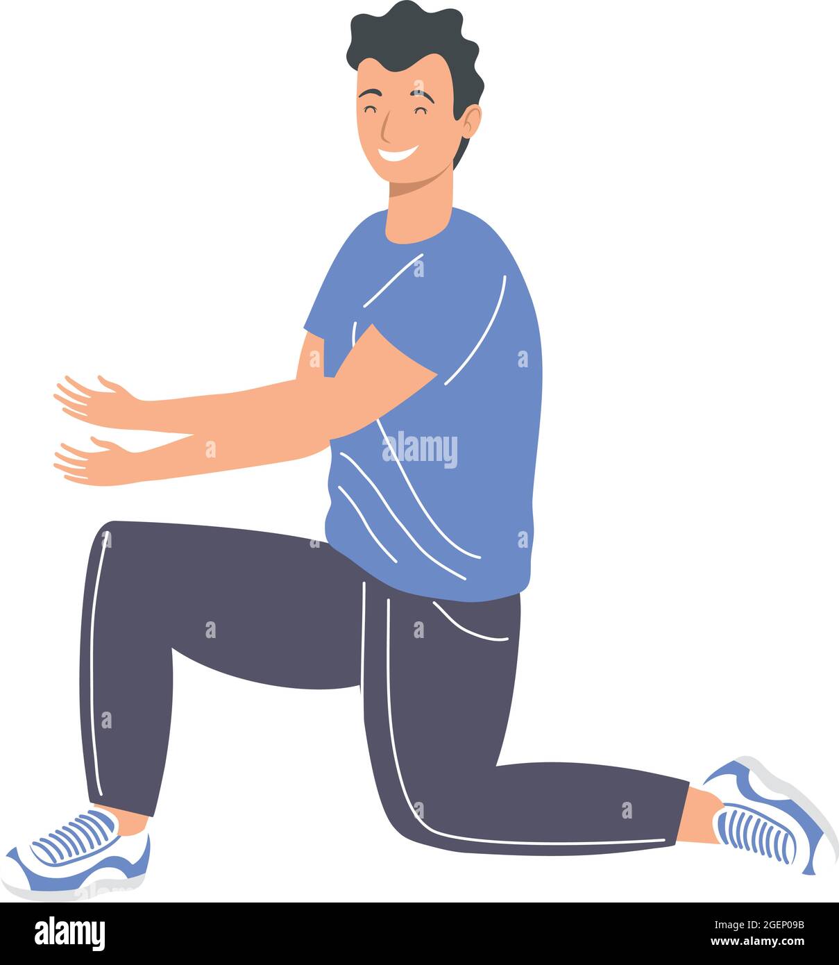 Kneel posture Stock Vector Images - Alamy