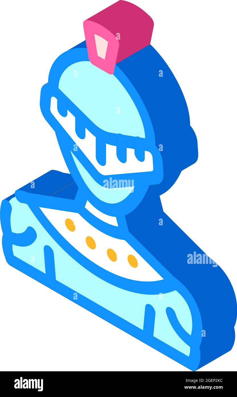 knight fantasy character isometric icon vector illustration Stock ...